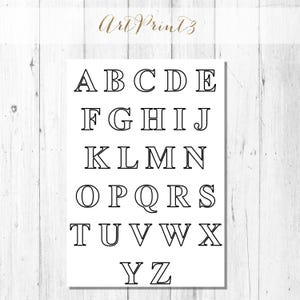 ABC Uppercase Letters, Alphabet Letters for Crafts, Coloring Alphabet ...