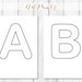 ABC Uppercase Letters, Alphabet Letters for Crafts, Coloring Alphabet ...