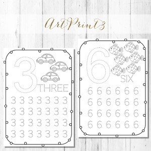 Numbers Coloring Pages, Learning Number Activity, Coloring Book ...