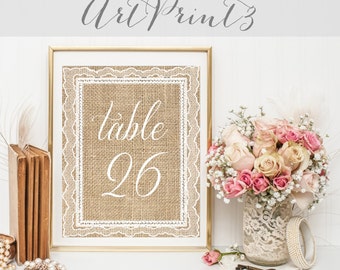 Lace Table Numbers - Etsy