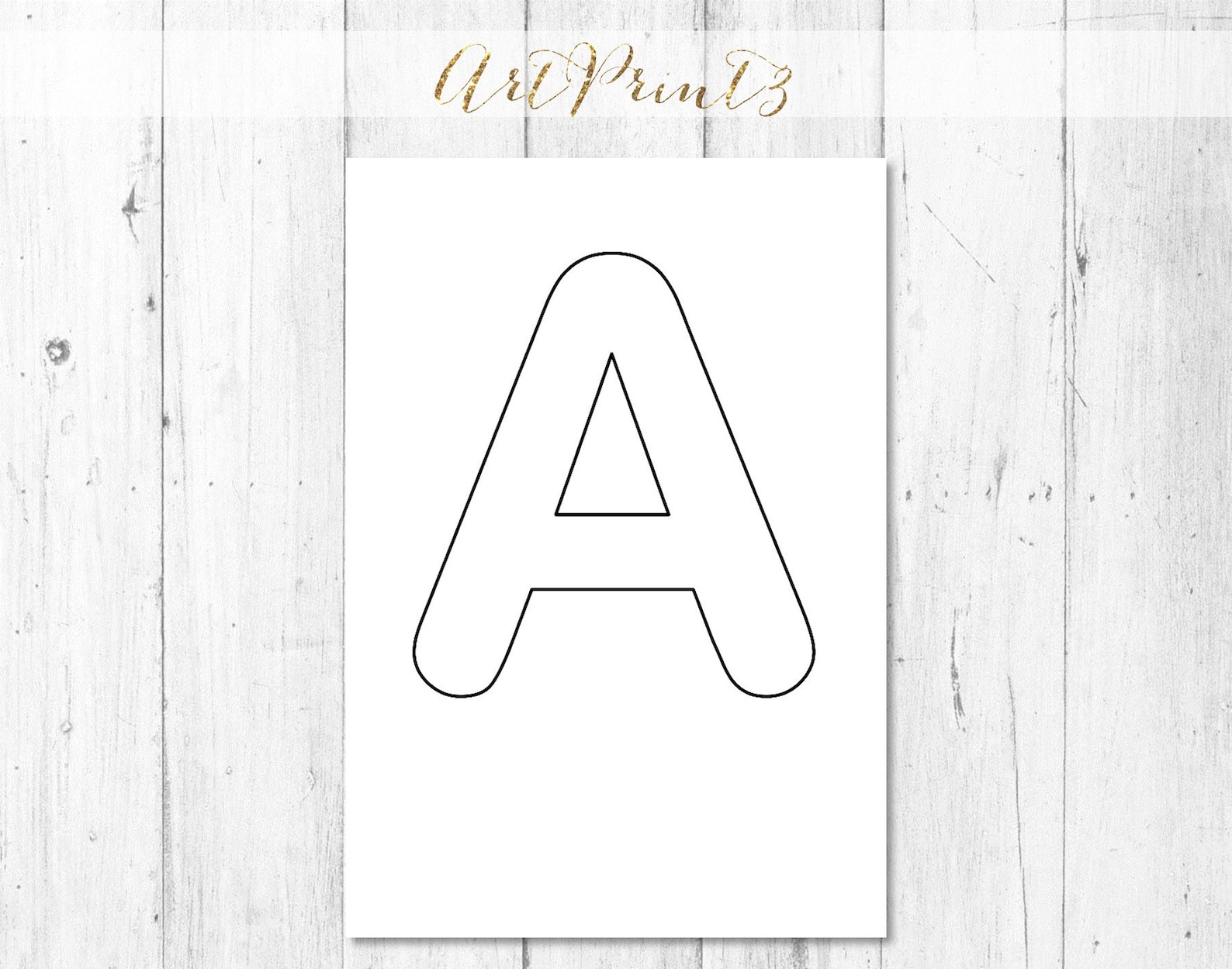 ABC Uppercase Letters, Alphabet Letters for Crafts, Coloring Alphabet ...