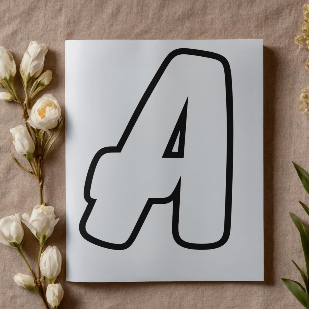 ABC Uppercase Letters, Alphabet Letters for Crafts, Coloring Alphabet ...