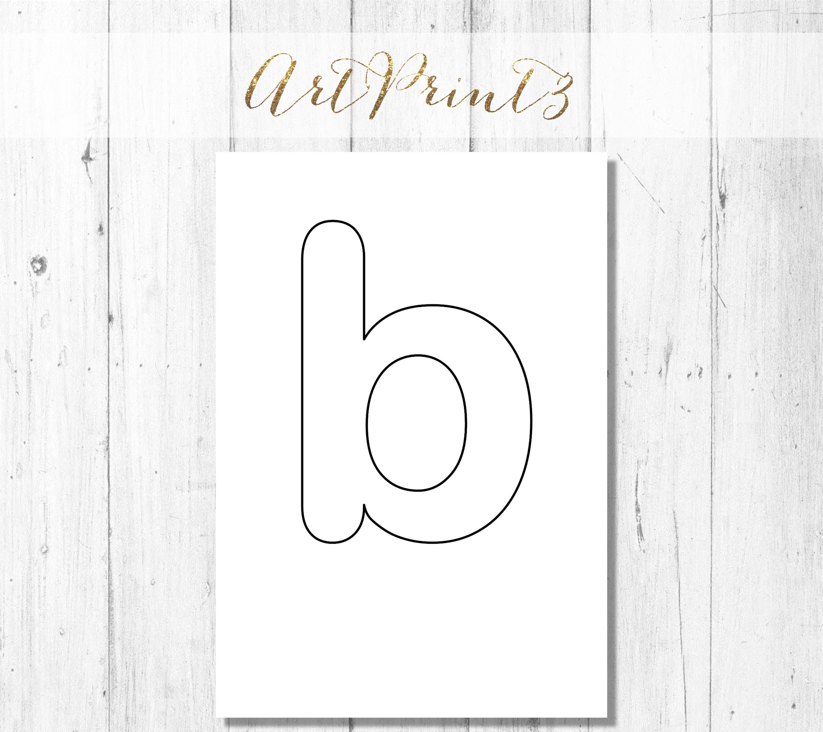 ABC Lowercase Letters, Alphabet Letters for Crafts, Coloring Alphabet ...