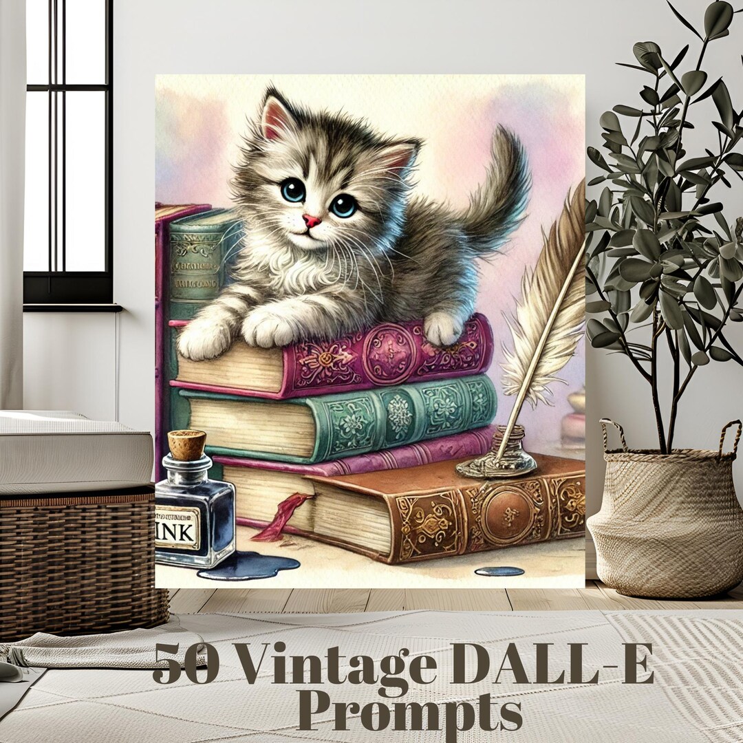 DALL-E Prompts, 50 Cute and Unique Cat Prompts DALL-E AI Art Generator ...