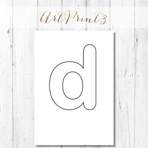 ABC Lowercase Letters, Alphabet Letters for Crafts, Coloring Alphabet ...