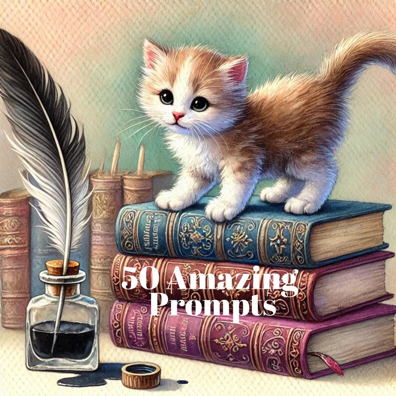 DALL-E Prompts, 50 Cute and Unique Cat Prompts DALL-E AI Art Generator ...