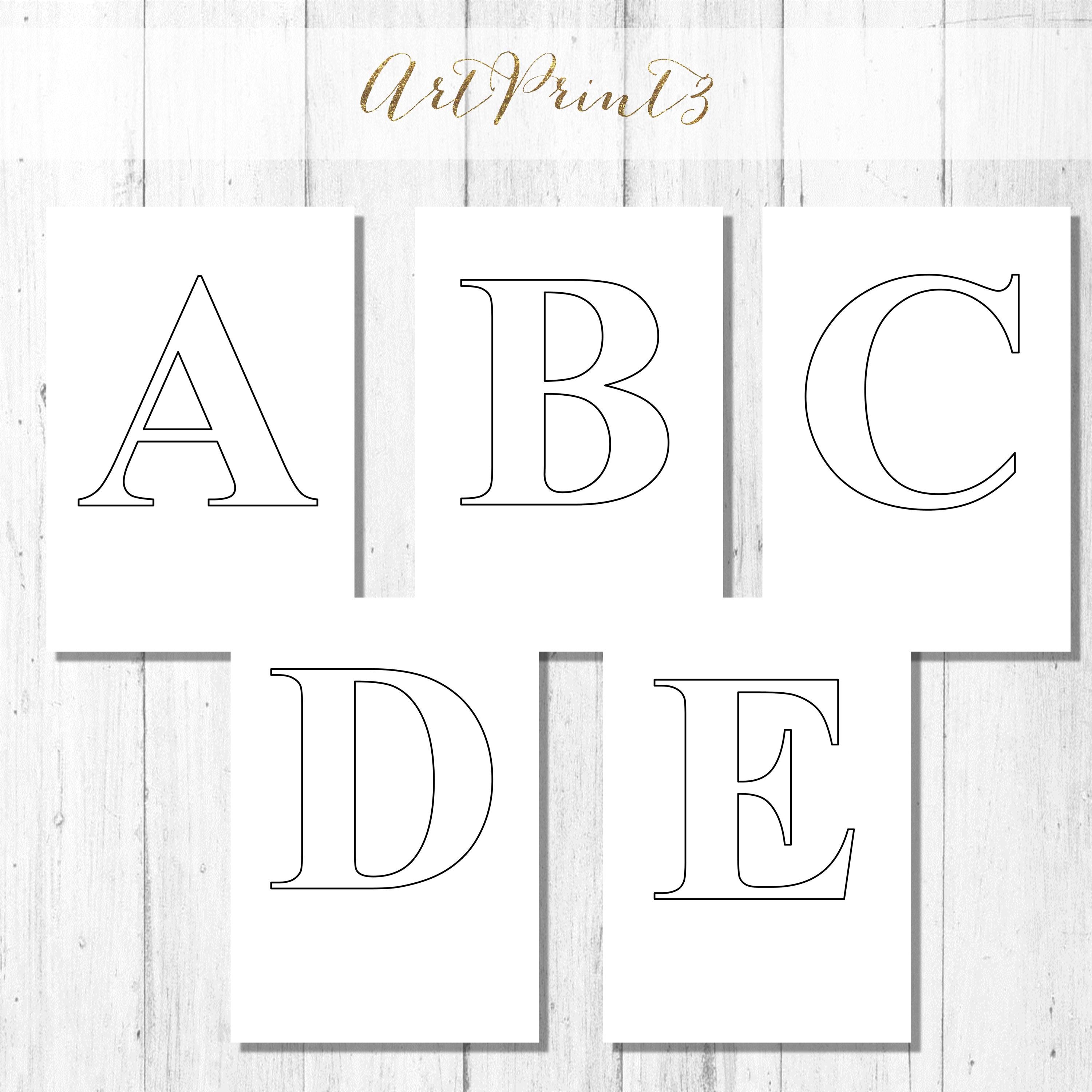 ABC Uppercase Letters, Alphabet Letters for Crafts, Coloring Alphabet ...