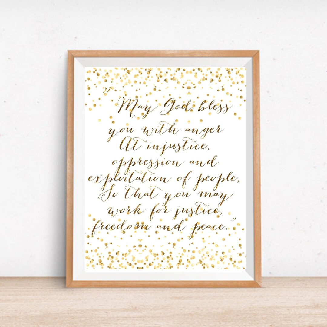 Gold Confetti Motivational Wall Art, Inspirational Home Decor Printable ...
