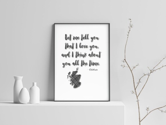 Scottish Caledonia Print tartan print A4 print home decor | Etsy