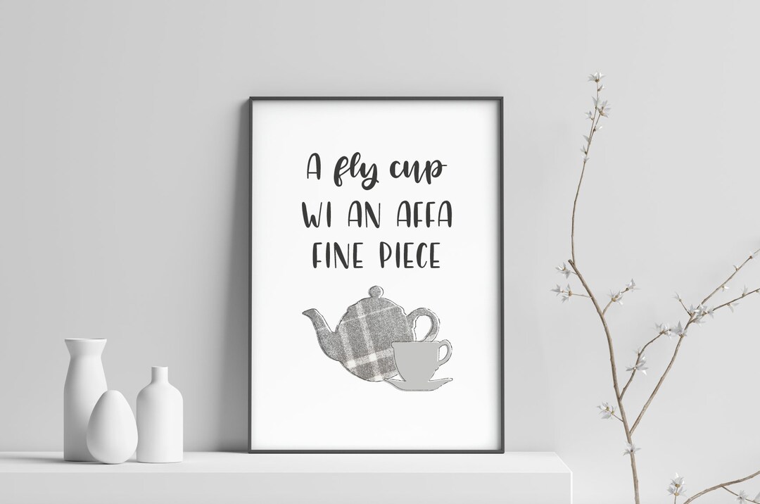 Fly Cup Print, Kitchen Print, Doric Design. A4 Print - Etsy