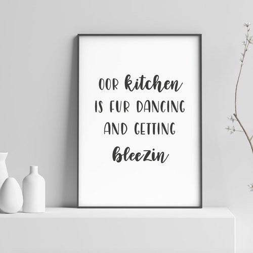 Haud Yer Wheesht Scots Art UNFRAMED PRINT Room Decor Home | Etsy UK