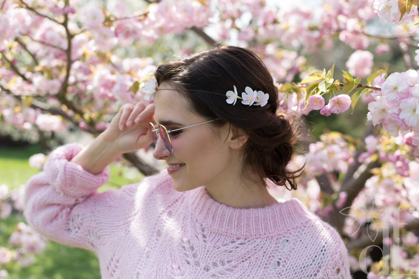 Sakura Blossom Wedding Cherry Blossom Headpiece Flower Crown - Etsy