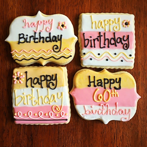 60th Birthday Cookies - Etsy