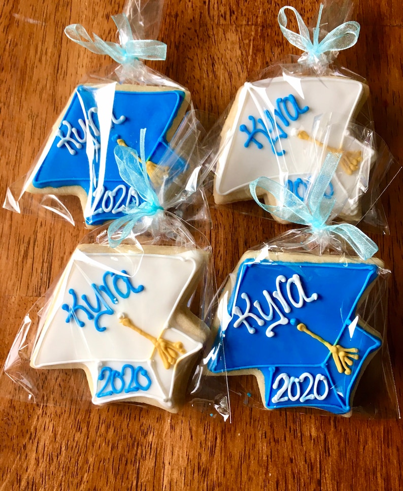 Graduation Cookies - One Dozen - Graduation Cap Cookies - Party Favors ...