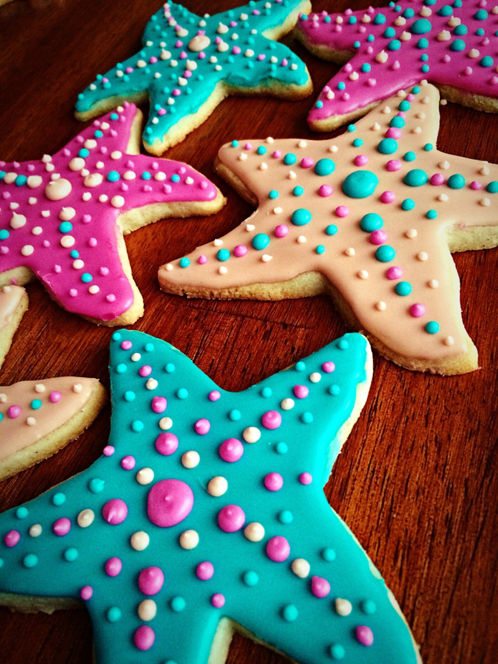 Shell & Starfish Ocean Cookies one Dozen Ocean Dessert - Etsy