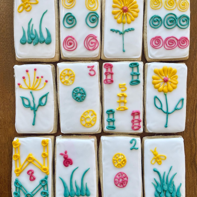 Mahjong Cookie - Etsy