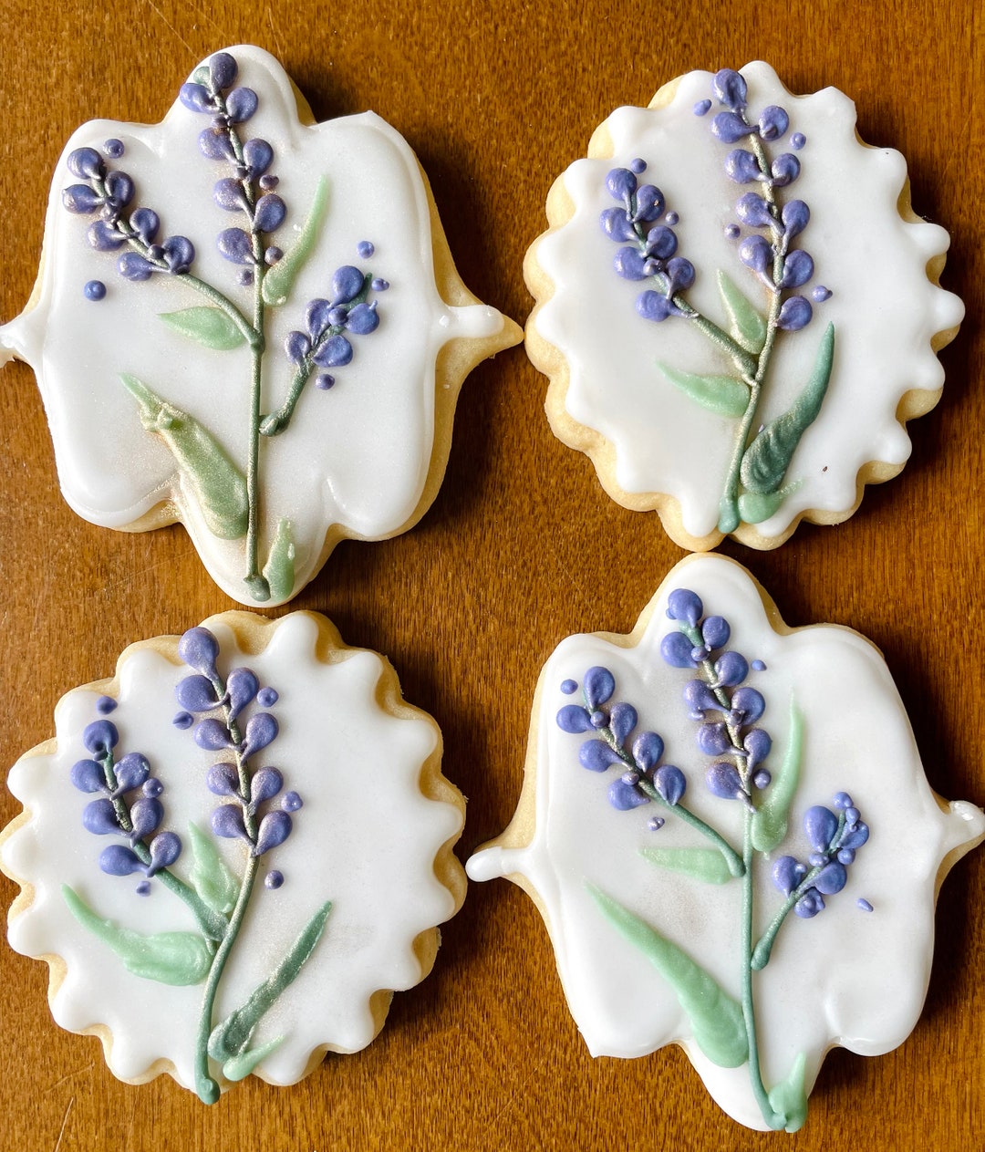 Bridal Shower LAVENDAR COOKIES- Wild Flower Wedding Party Favors - Boho ...