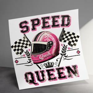 Speed Queen PNG, Race Flag Png, Racing Shirt Birthday Sublimation, Race ...