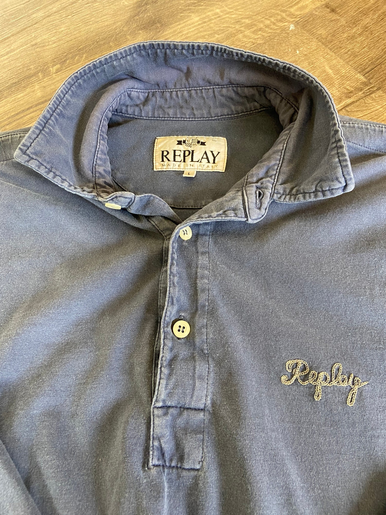 Vintage Replay Italy LS Shirt - Etsy