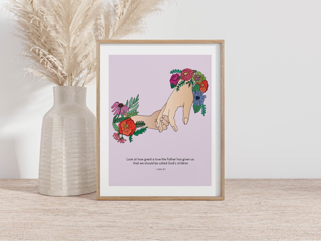 Art Print- God's Children 1 John 3:1 - Etsy