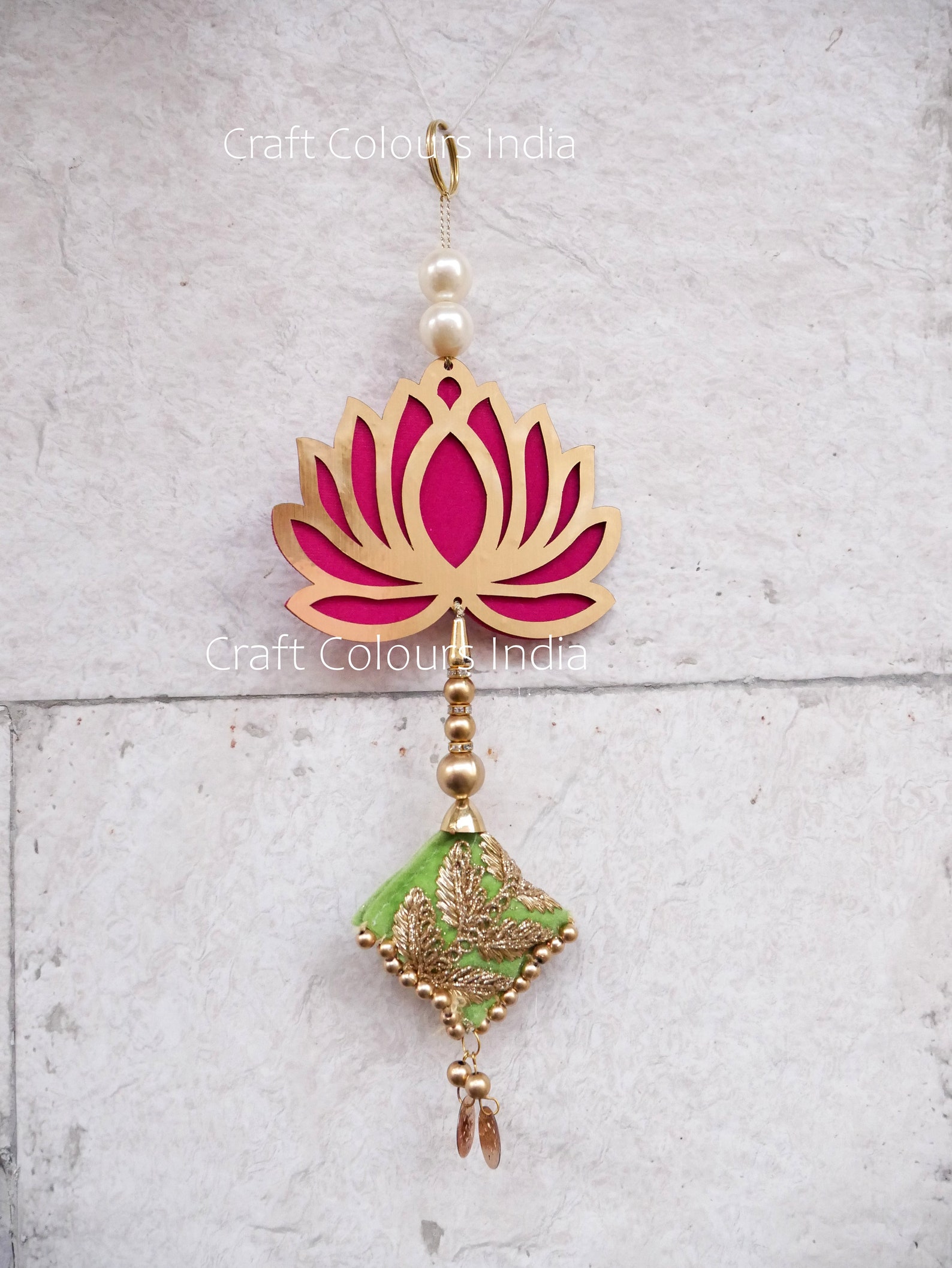 Diwali Decoration Lotus Hangings Lotus Latkans - Etsy