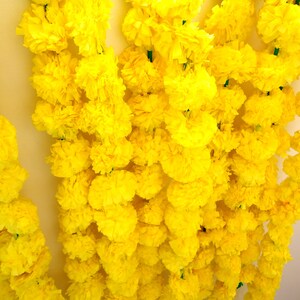 40 Pcs Free Express Shipping BULK Yellow Marigold Flower String ...
