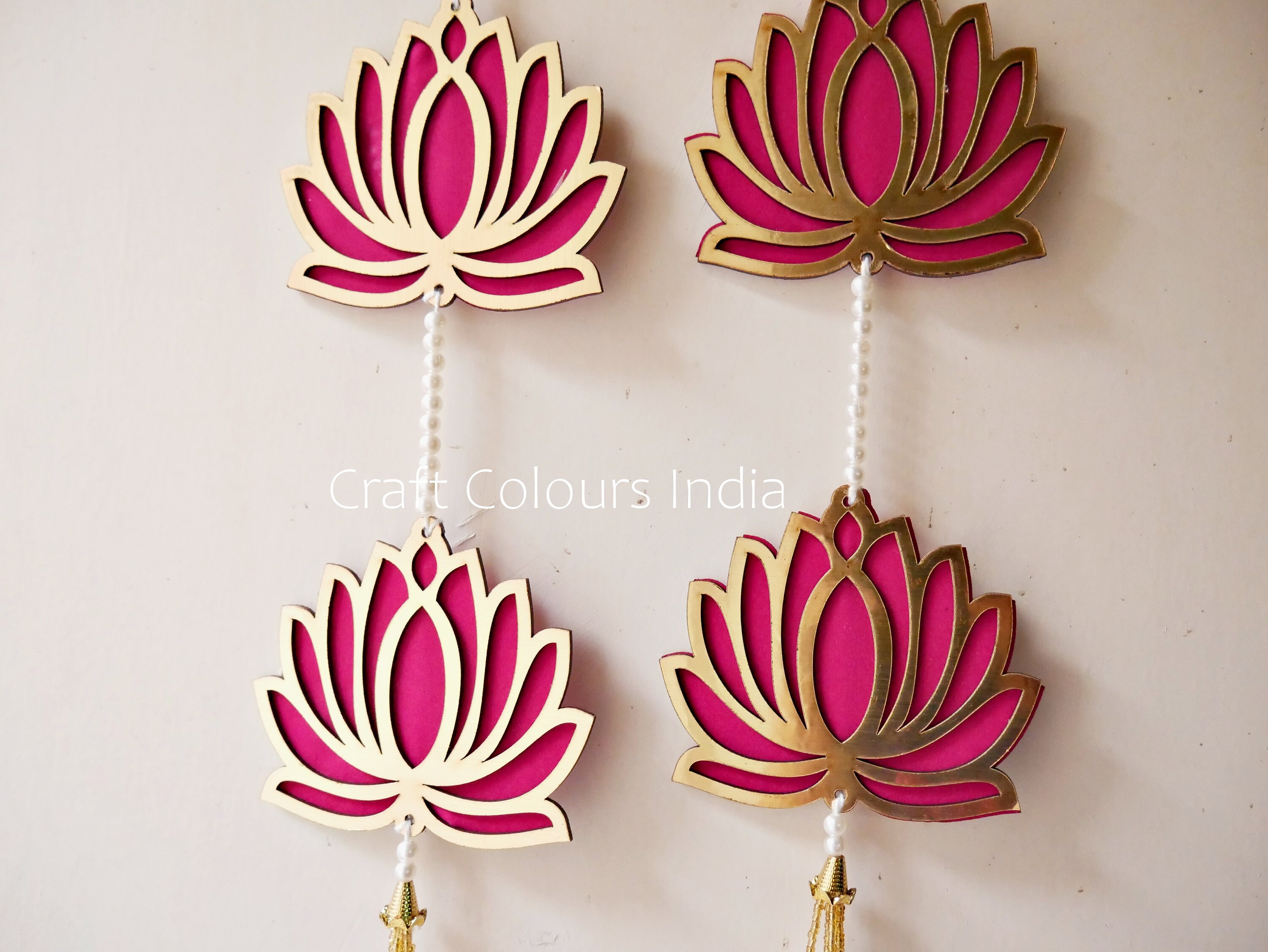Lotus Hangings Lotus Toran Lotus Cutout Wall Hangings Lotus - Etsy