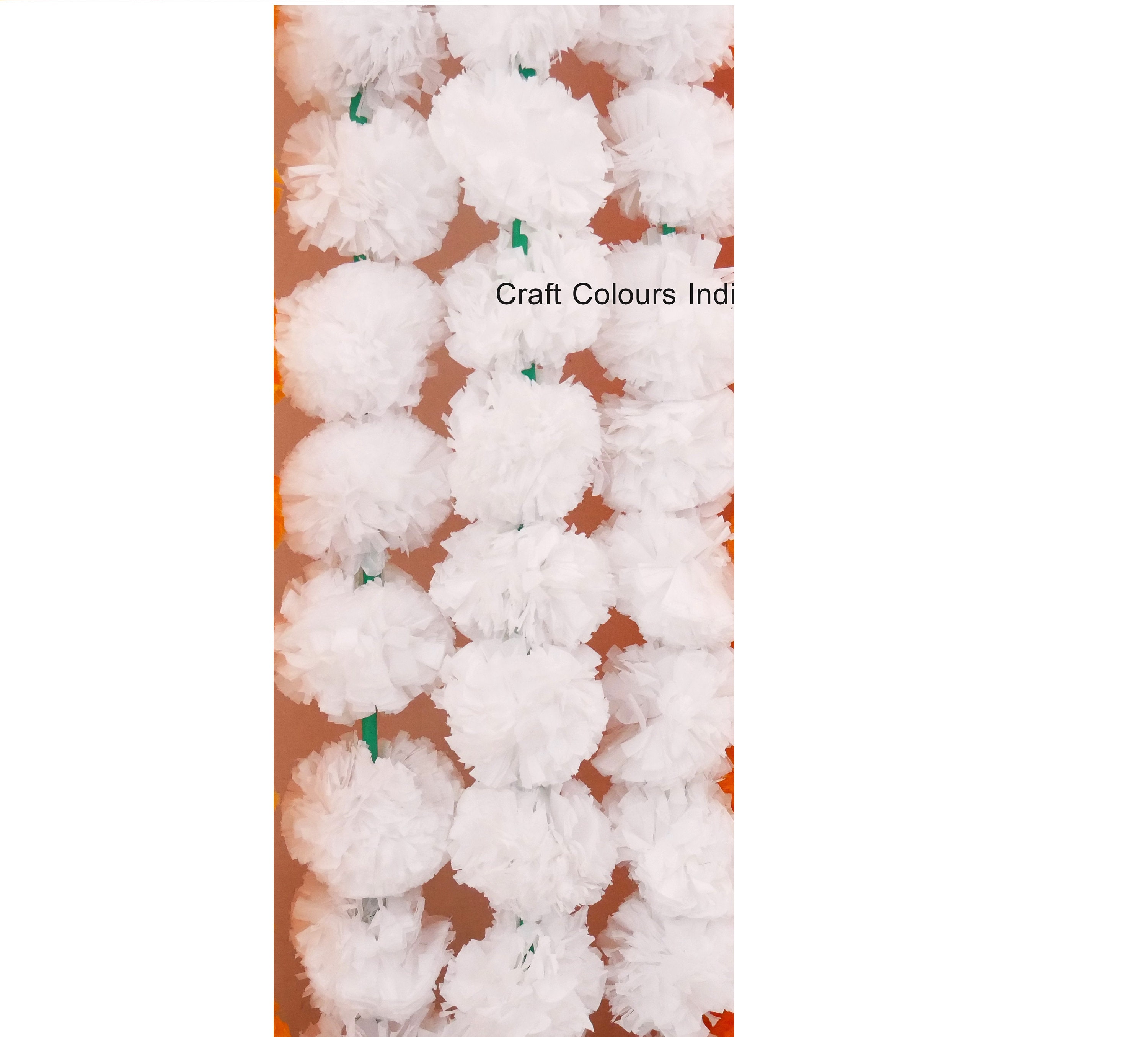 2 fresh like artificial marigold flower string party backdrop | Etsy