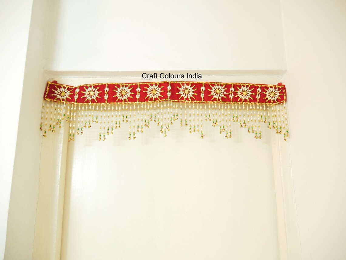 Red White green Toran Door Hanging/ diwali decoration /Door | Etsy