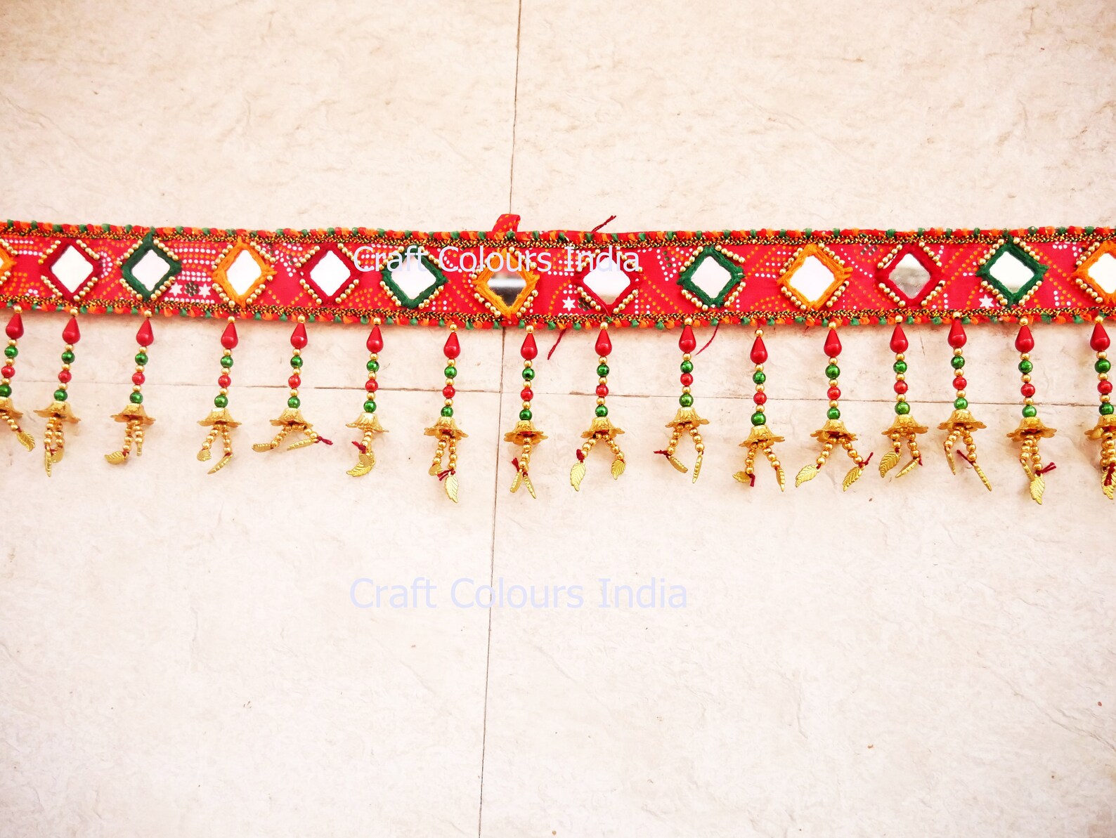 Mirror Toran With Pompom and Sea Shell Housewarming Gift - Etsy