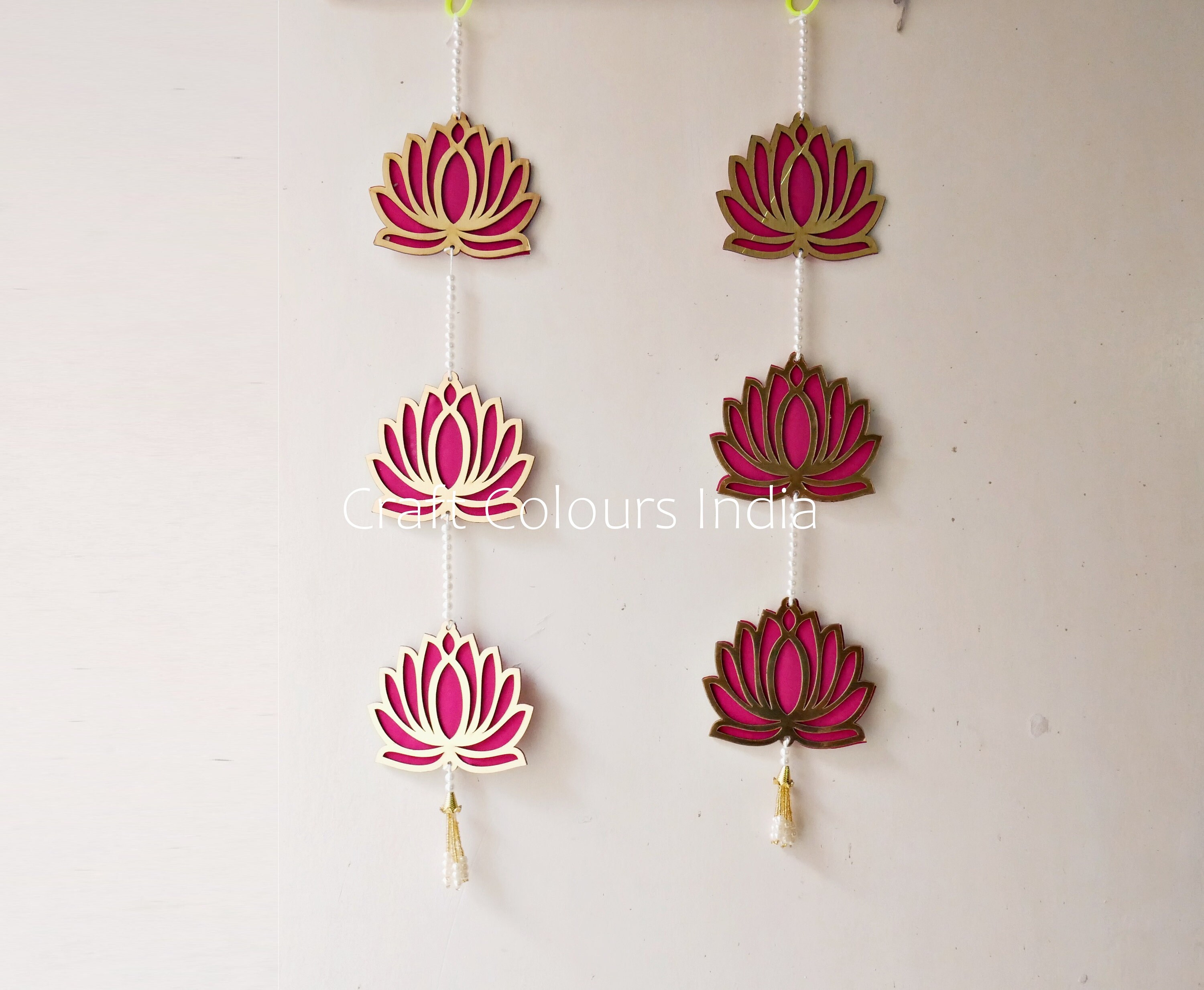 Lotus Hangings Lotus Toran Lotus Cutout Wall Hangings Lotus - Etsy