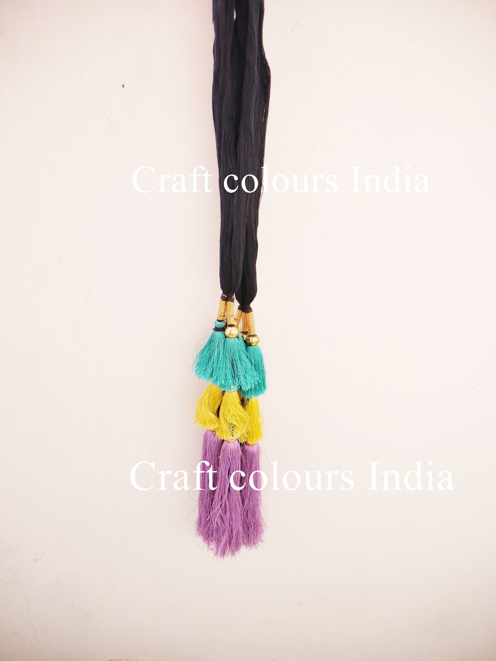 Tri Color Parandi Indian Paranda Braid Hairstyle Belly - Etsy