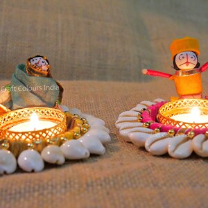 Sea Shell Puppet Tealights | Diwali Return Gifts | Bulk Tealights for ...