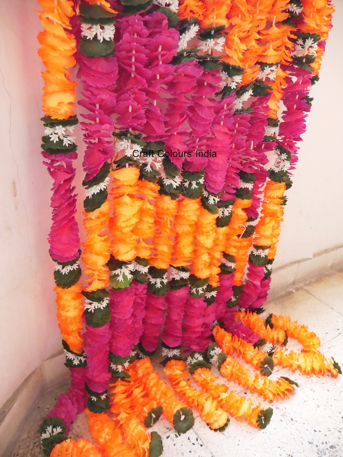 50 Pcs 5 Ft Wedding Decoration Garlands Floral Diwali | Etsy
