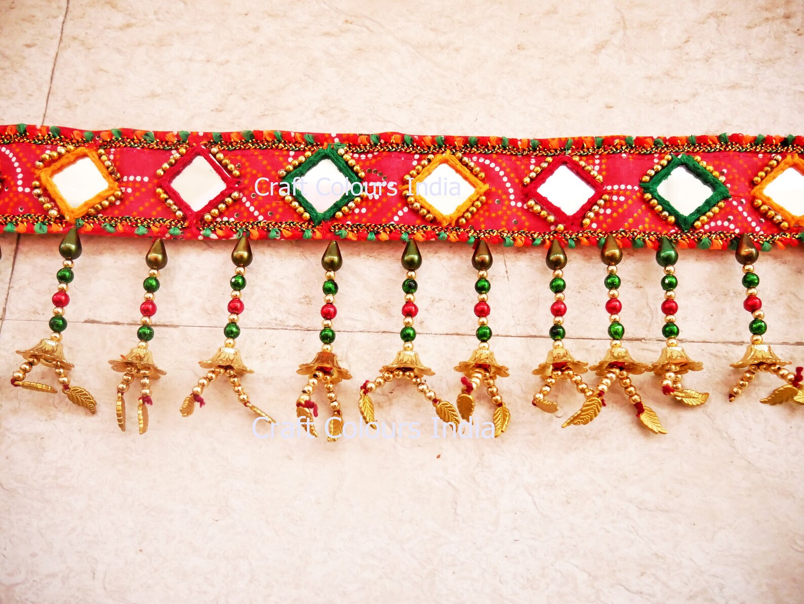 Mirror Toran With Pompom and Sea Shell Housewarming Gift - Etsy