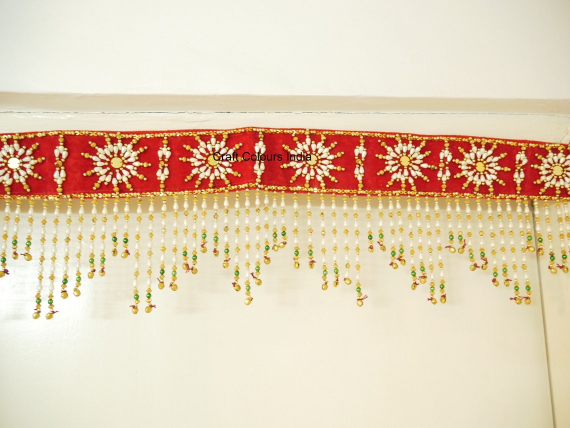 Red White green Toran Door Hanging/ diwali decoration /Door | Etsy