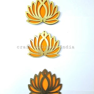 10 Pc Lotus Flower Cutout, Lotus Cut-out, DIY Rangoli, Decoration for ...