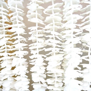 Artificial White Blossom Flower Garlands, White Floral Decoration ...