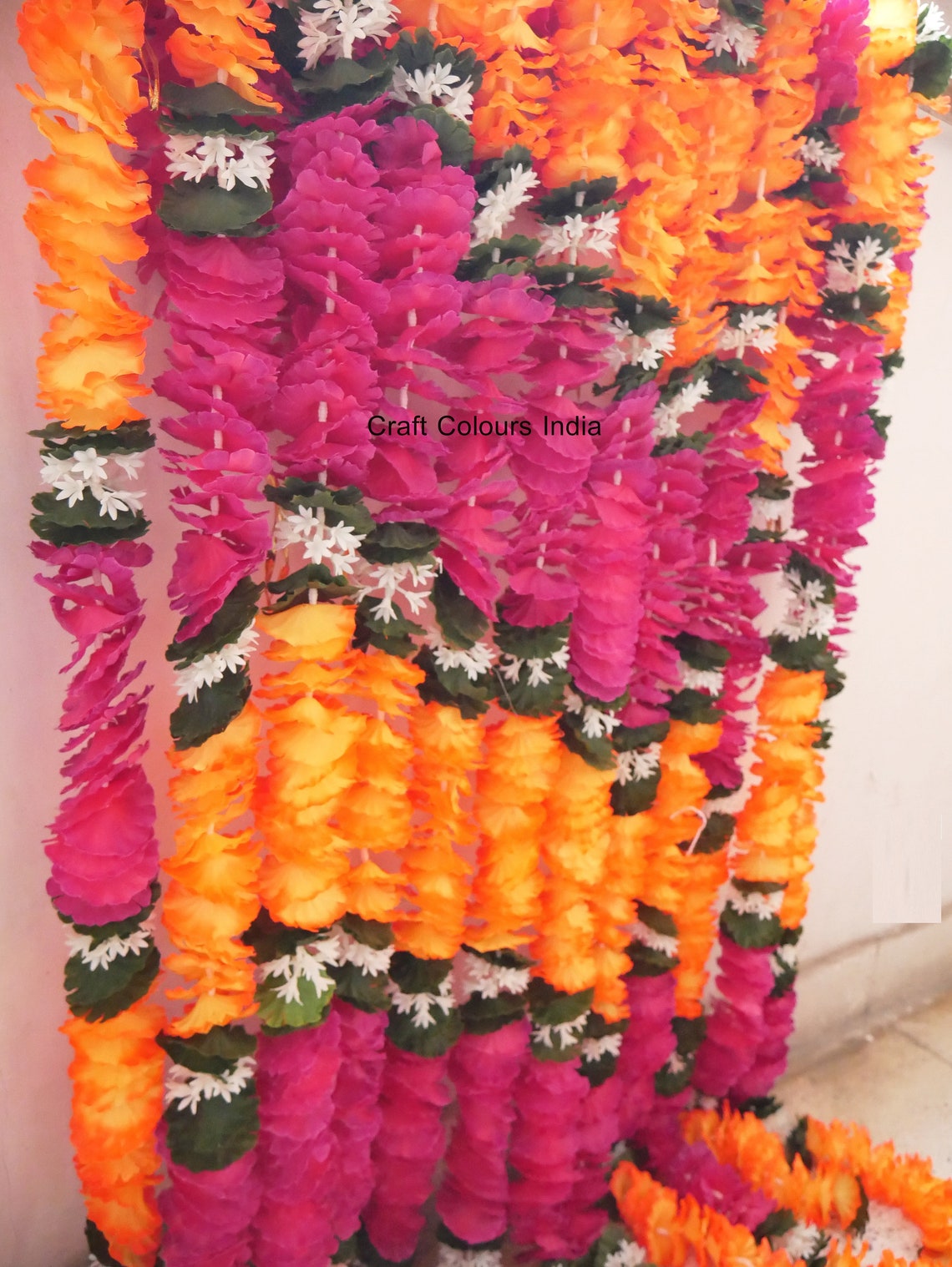 50 Pcs 5 Ft Wedding Decoration Garlands Floral Diwali | Etsy