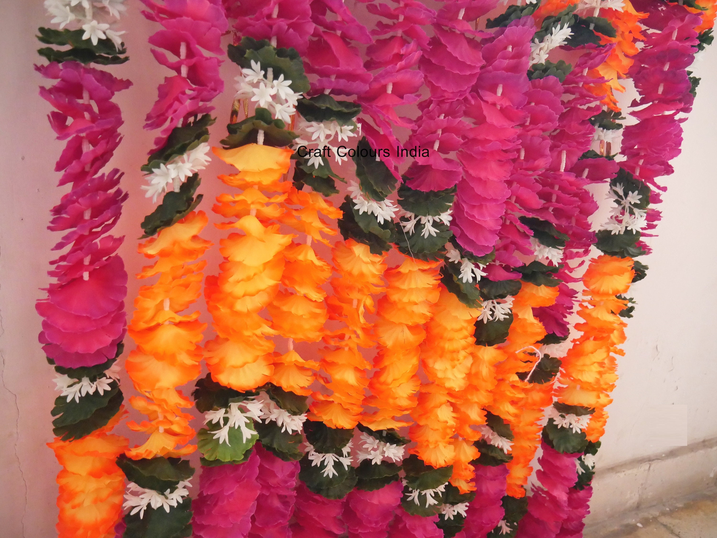 50 Pcs 5 Ft Wedding Decoration Garlands Floral Diwali | Etsy
