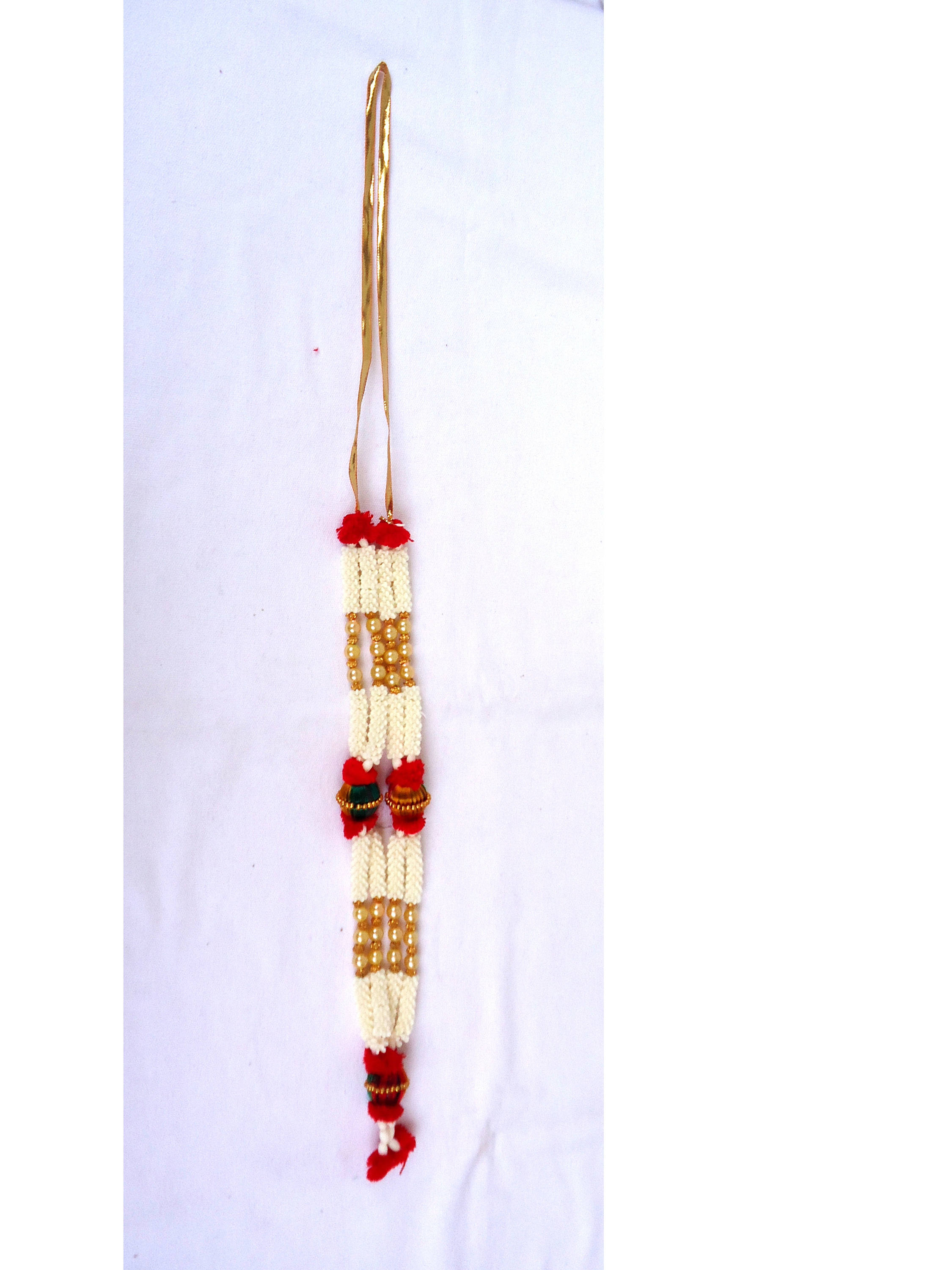 Red and White Puja Garland Photo Garland Statue Garland | Etsy