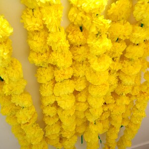 40 Pcs Free Express Shipping BULK Yellow Marigold Flower String ...