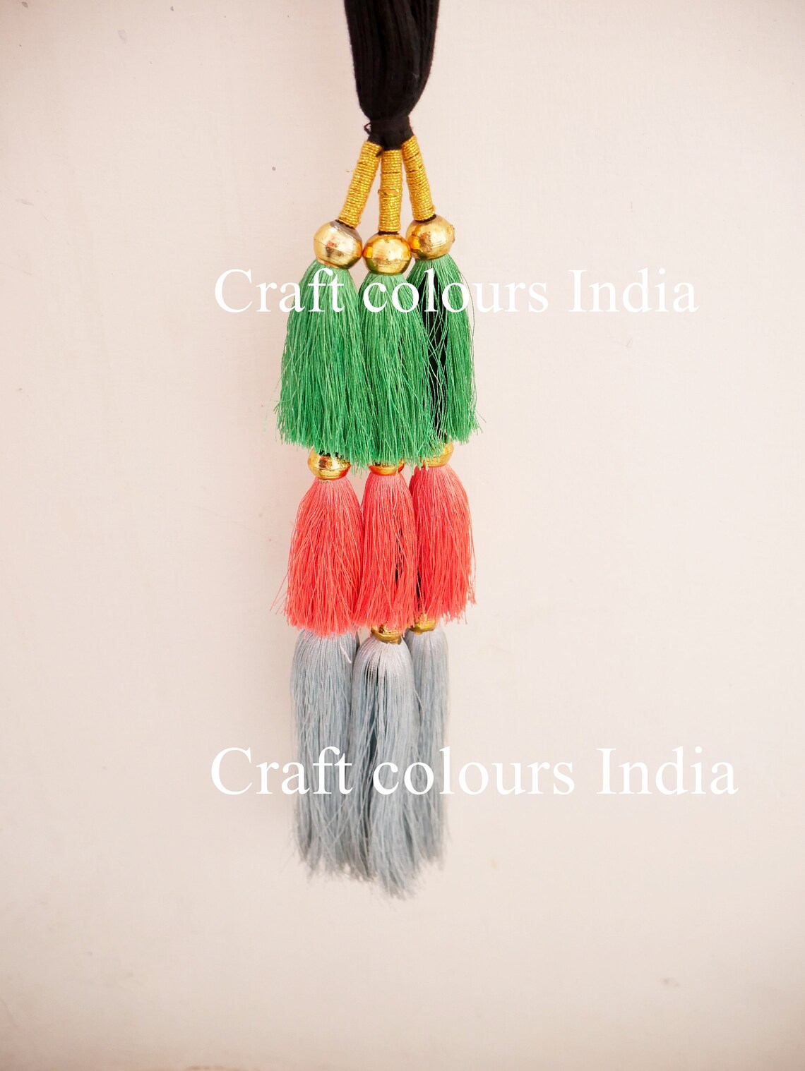 Tri Color Parandi Indian Paranda Braid Hairstyle Belly - Etsy