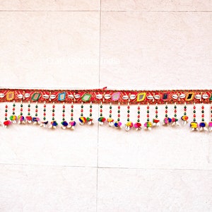 Mirror Toran With Pompom and Sea Shell Housewarming Gift - Etsy