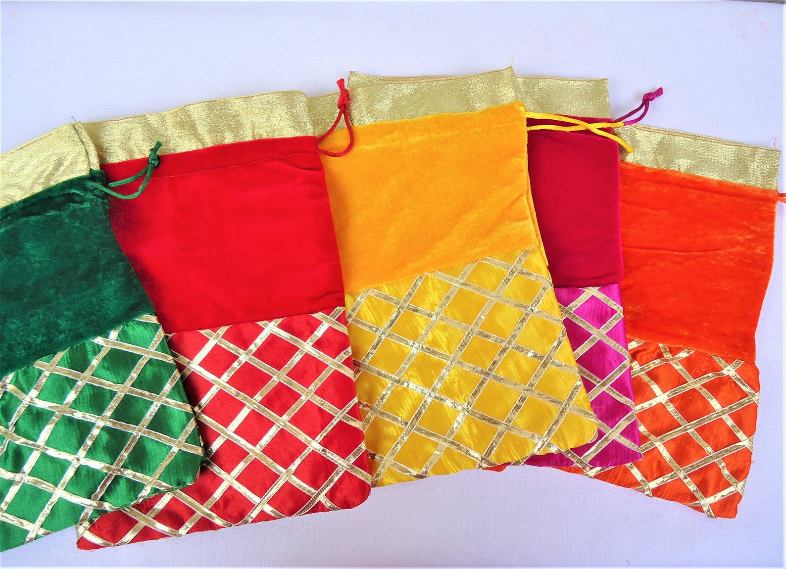 Fast Ship Potli Pouches 50 Drawstring Small Gift Bags Indian | Etsy