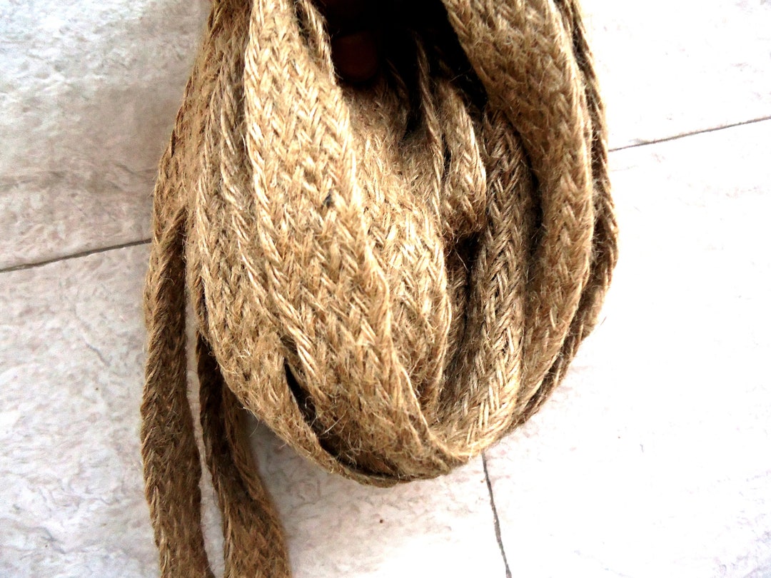 Buy Natural Jute Webbing Rope 4 Yard 2cm Wide, Jute Tape, Wedding ...