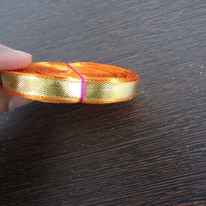 20 Yards Gota Ribbon, Golden Trim, Indian Gota, Gota Patti Border ...