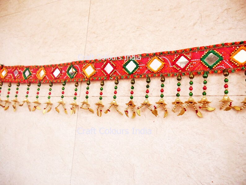 Mirror Toran With Pompom and Sea Shell Housewarming Gift - Etsy