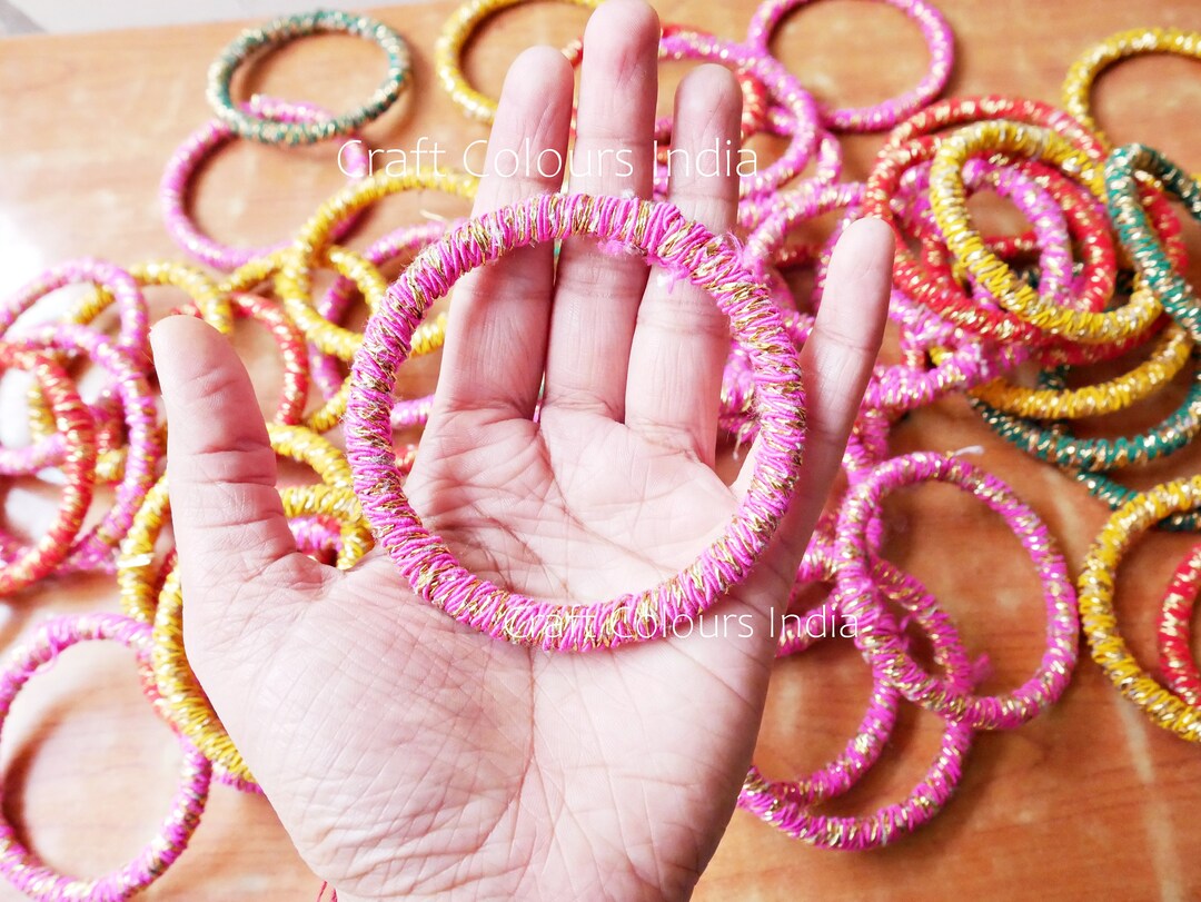 Thread Wrapped Bangles for Decoration Small Rings for Craft - Etsy