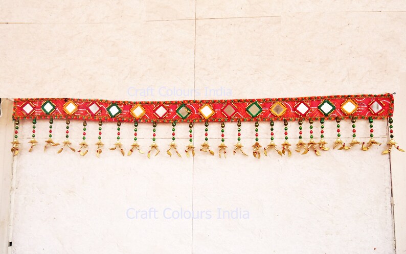 Mirror Toran With Pompom and Sea Shell Housewarming Gift - Etsy